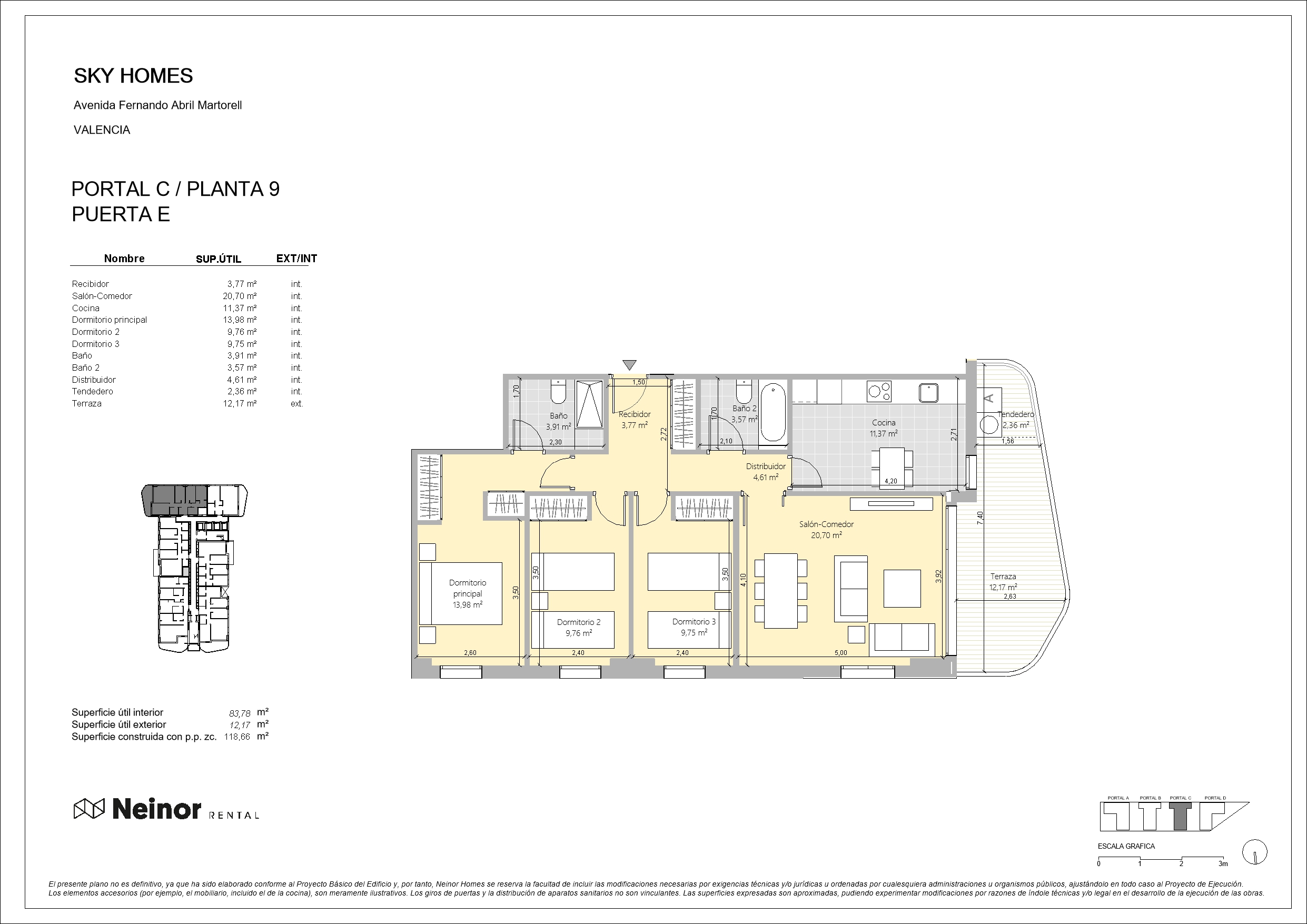 Alquiler SKY RENTAL HOMES en Valencia | Neinor Homes